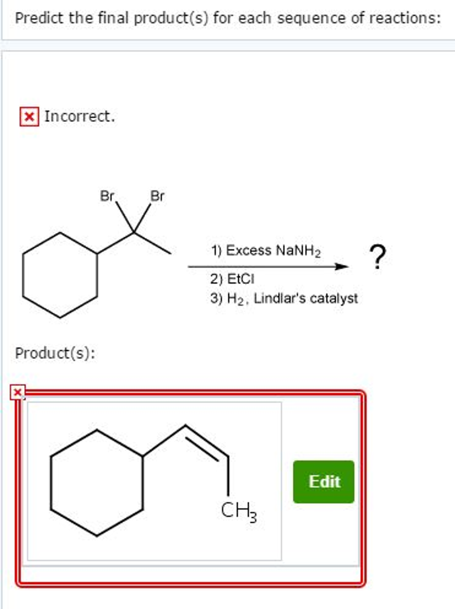 Solved Predict the final product(s) for each sequence of | Chegg.com