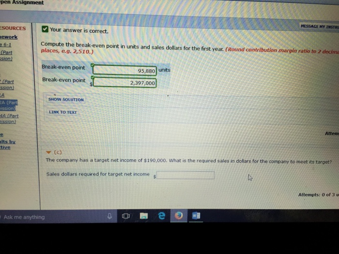 Solved Open Assignment MISSAGE MY INSTRUCTOR FULL SCREEN | Chegg.com