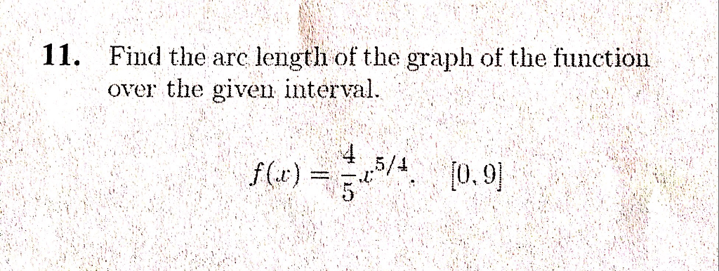 Solved Find the are length of the graph of the function over | Chegg.com