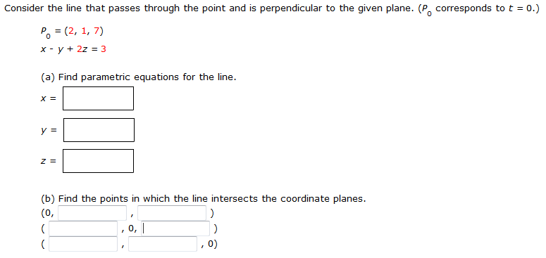 Solved Consider the line that passes through the point and | Chegg.com