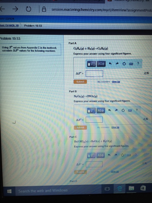 Solved Using S^th values from Appendix C in the text hock | Chegg.com