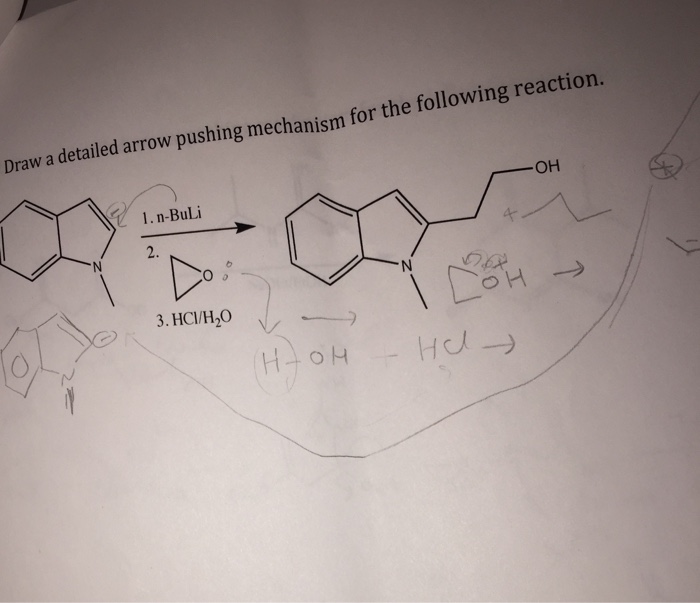 Solved Draw a detailed arrow pushing mechanism for the | Chegg.com