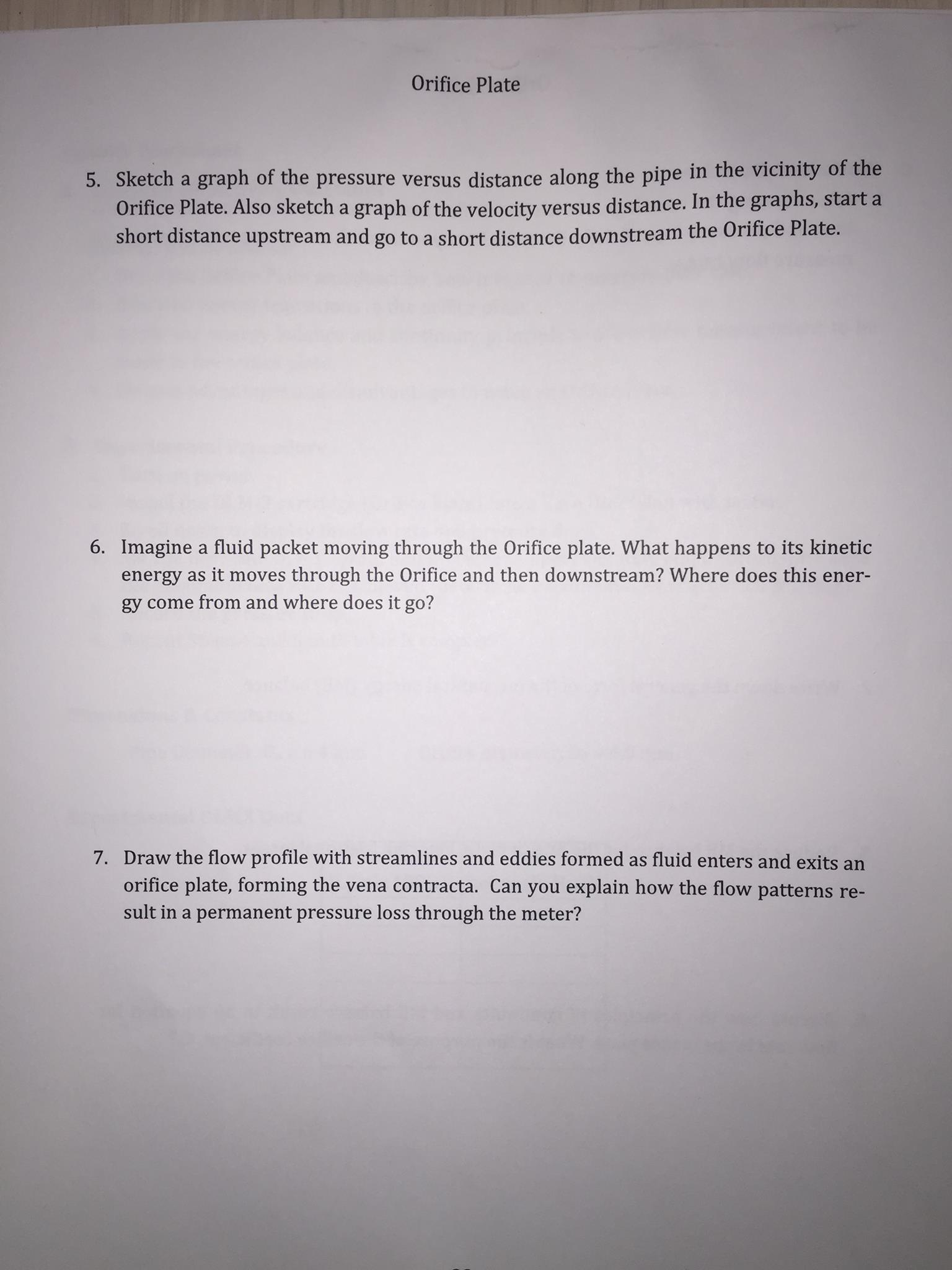 5. Sketch a graph of the pressure versus distance | Chegg.com