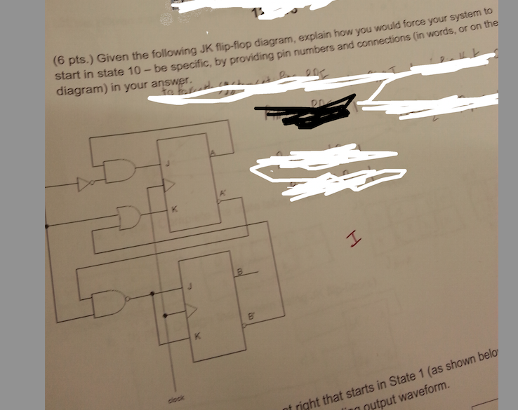 Given the following JK flip-flop diagram. Explain how | Chegg.com