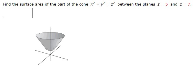 Solved Find the surface area of the part of the cone x2 + | Chegg.com