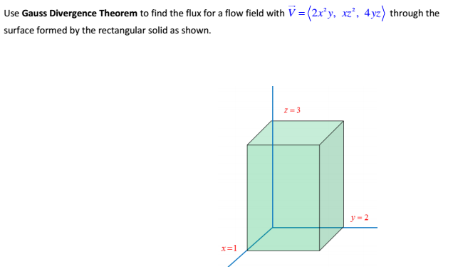 Solved Use Gauss Divergence Theorem to find the flux for a | Chegg.com