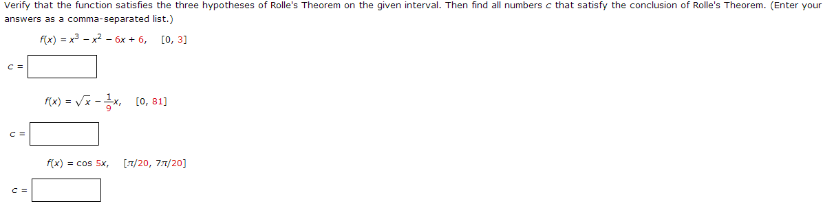 Solved Verify That The Function Satisfies The Three