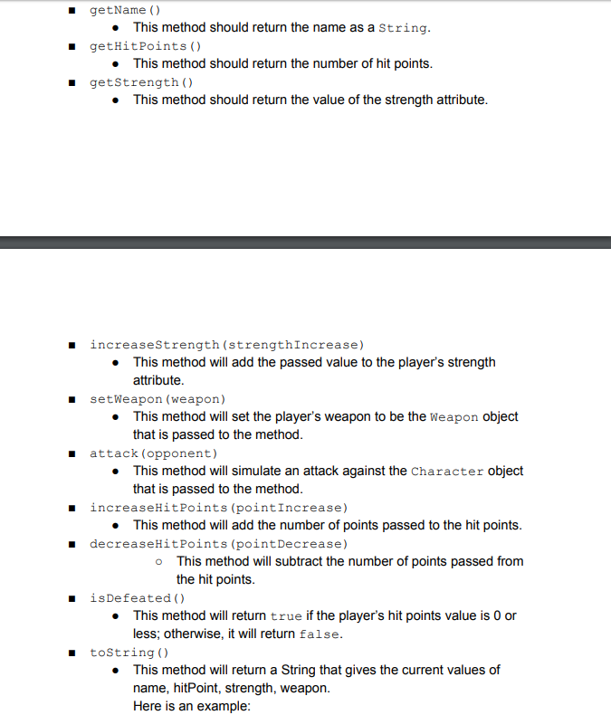 In this assignment, you will refactor the adventure | Chegg.com