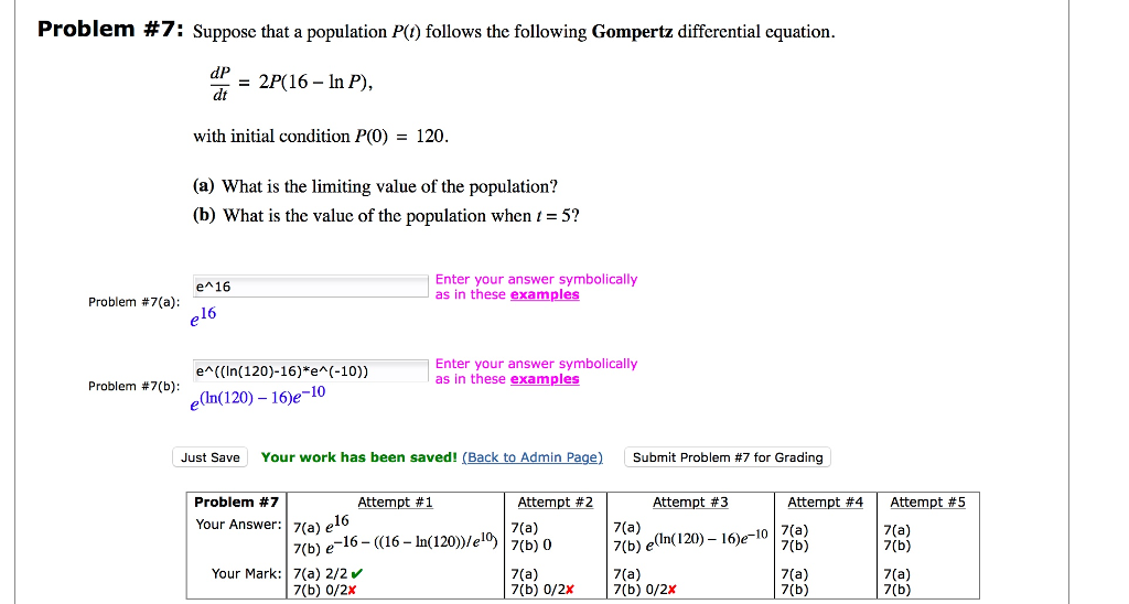 Solved Suppose that a population P(t) follows the following | Chegg.com