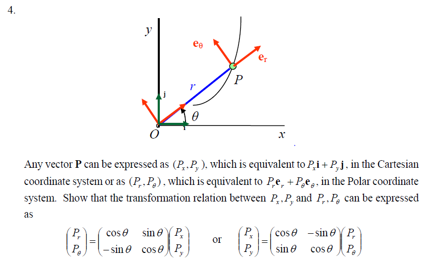 Solved Any vector P can be expressed as (P_x, P), which is | Chegg.com