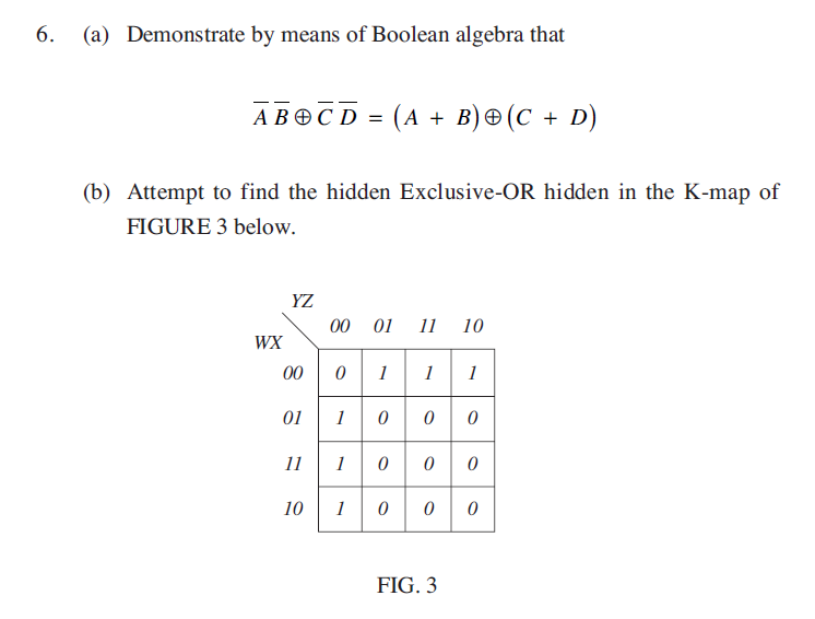 Solved (a) Demonstrate by means of Boolean algebra that A | Chegg.com