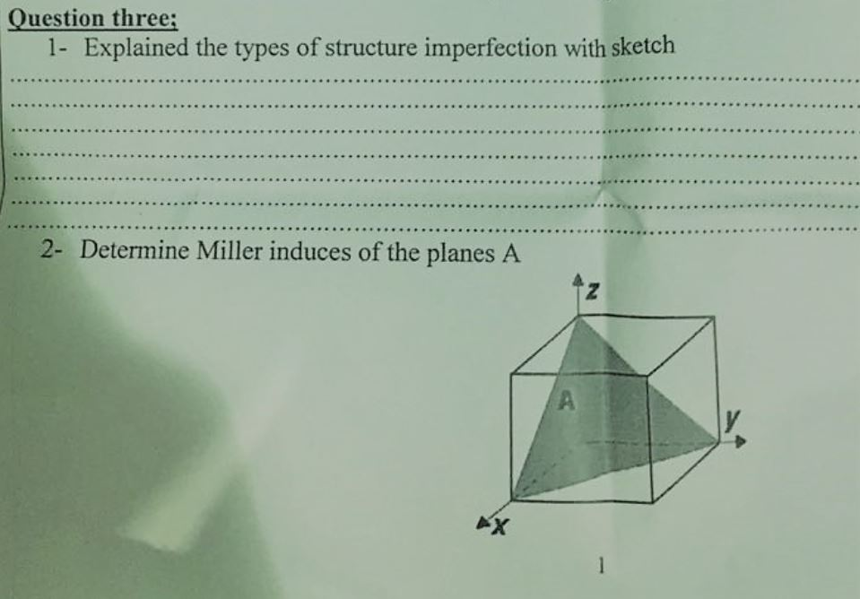 Solved Question three: 1- Explained the types of structure | Chegg.com