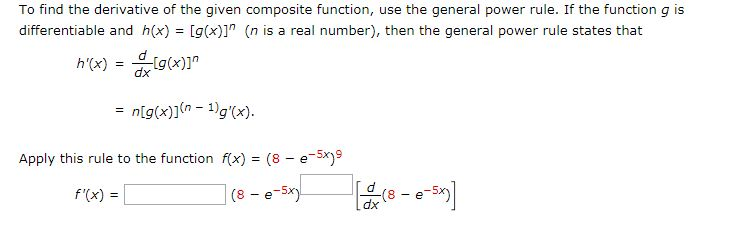 Solved To find the derivative of the given composite | Chegg.com