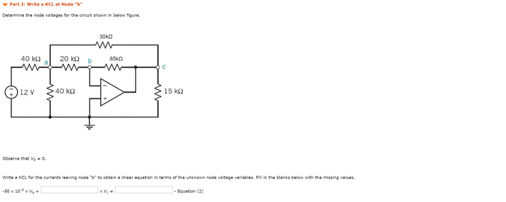 Solved Problem .4-6 (Multistep) Part 1: Write a KCL at Node | Chegg.com