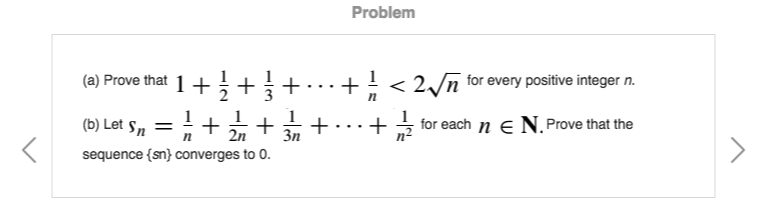 Solved Prove that 1 + 1/2 + 1/3 + ... + 1/n