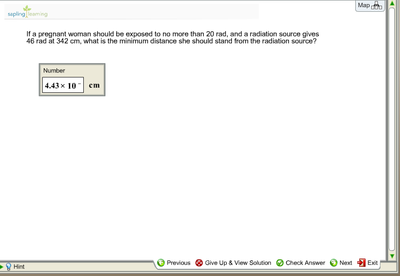Solved If a pregnant woman should be exposed to no more than | Chegg.com