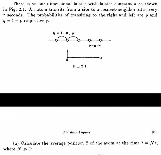 Solved There is an one-dimensional lattice with lattice | Chegg.com