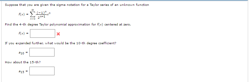 Solved Suppose that you are given the sigma notation for a | Chegg.com