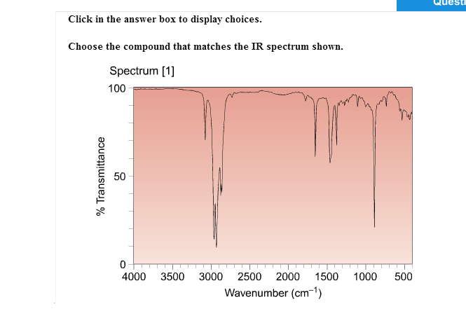 Solved -1 What major IR absorptions are present above 1500 | Chegg.com