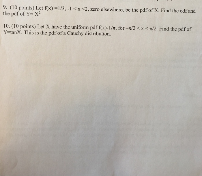 Solved Let f(x) =1/3, -1