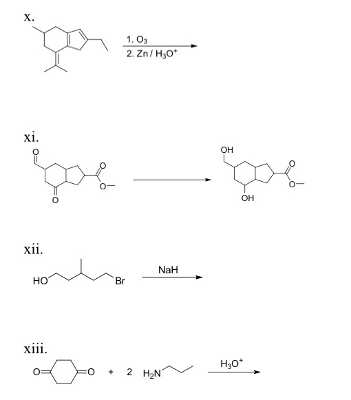 Solved complete the missing reactants, reagents, or products | Chegg.com