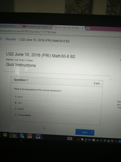 Solved What is the asymptote of the normal distribution? | Chegg.com
