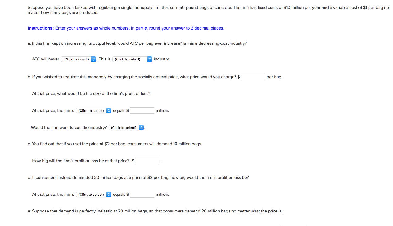 Solved Suppose you have been tasked with regulating a single | Chegg.com