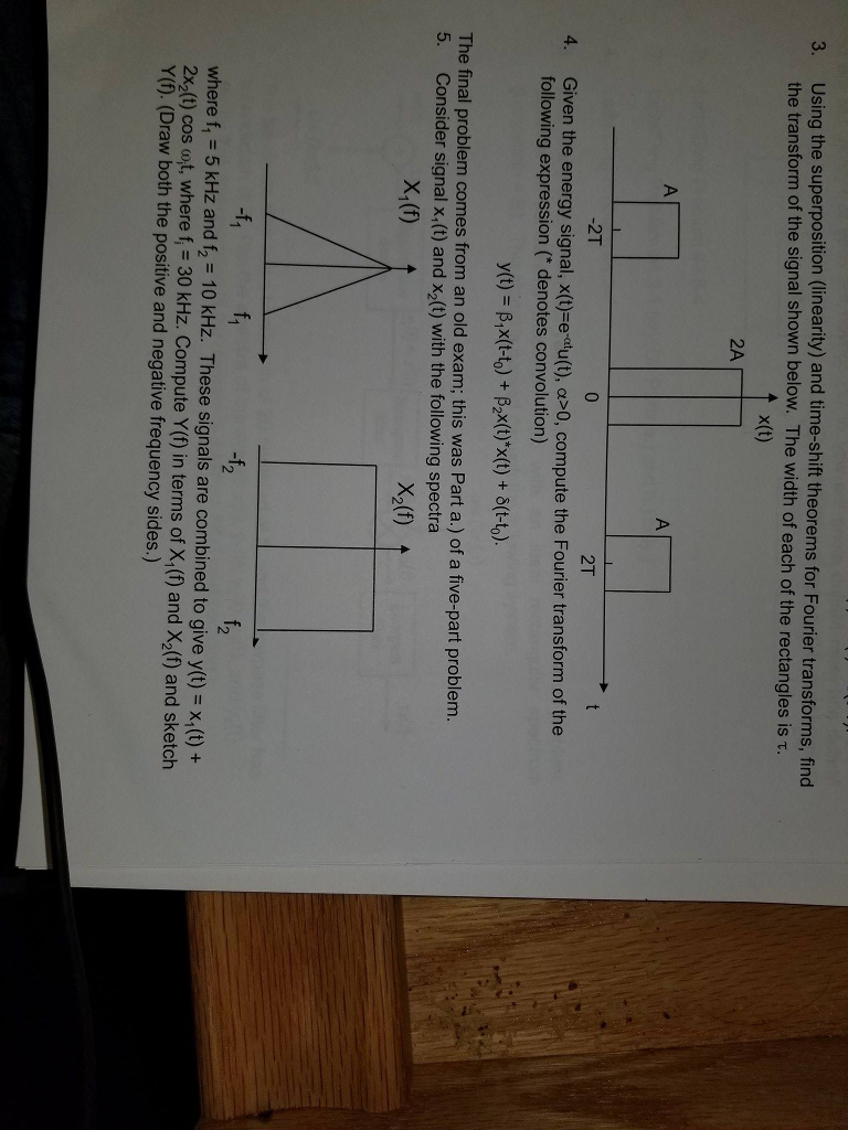 Solved Using the superposition (linearity) and time-shift | Chegg.com
