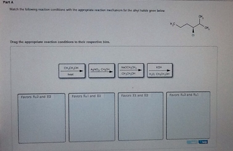 Solved Match The Following Reaction Conditions With The