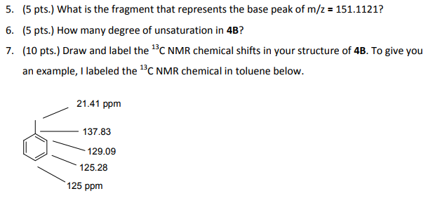 CI 4B 4A EtOH The 13c DEPT spectra of 4A and 4B are | Chegg.com