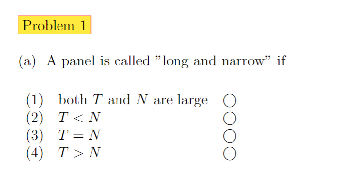 Solved Problem 1 (a) A panel is called "long and narrow" if | Chegg.com