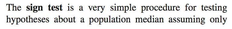 Solved The sign test is a very simple procedure for testing | Chegg.com