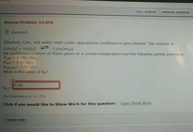 Solved FULL SCREEN PRINTER VERSION BACK Review Problem | Chegg.com
