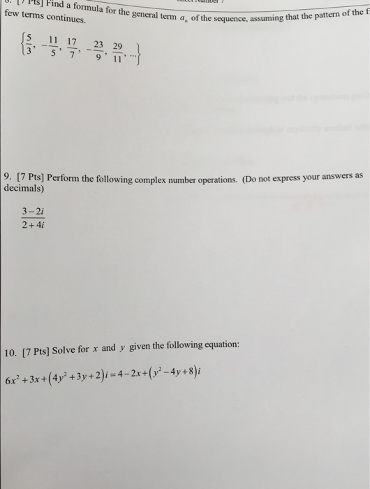 Solved Find a formula for the general term a_ of the | Chegg.com