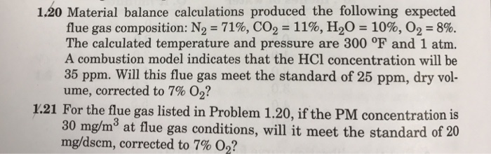 Solved Material balance calculations produced the following | Chegg.com