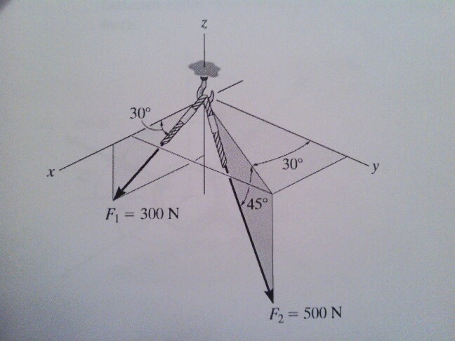 Solved Determine The Magnitude And Coordinate Direction