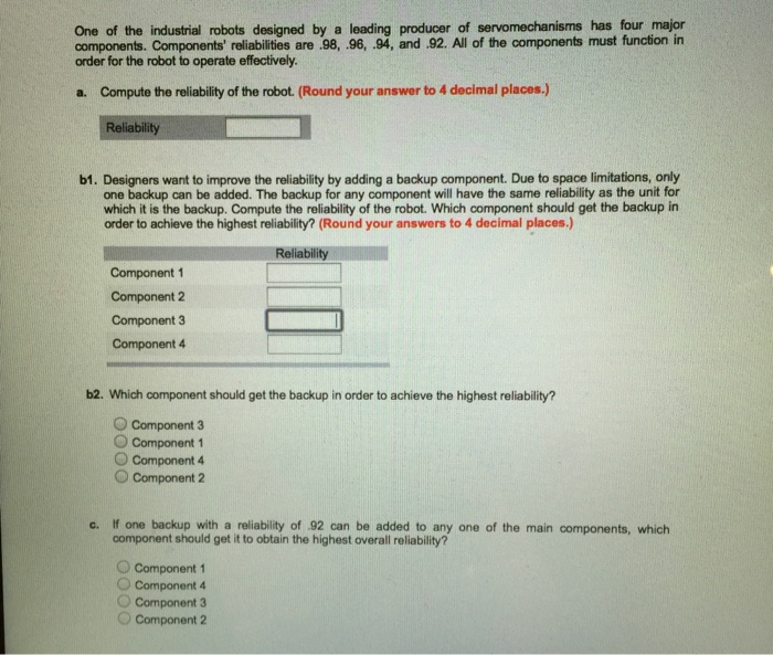 Solved One of the industrial robots designed by a leading | Chegg.com