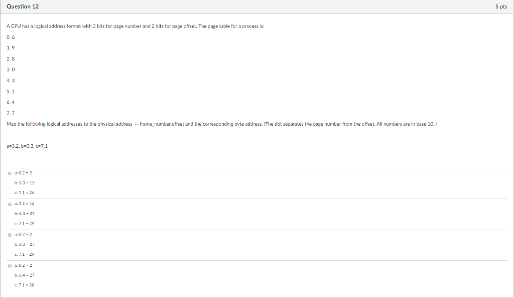Solved Question 7 5 pts The value of a counting semaphore | Chegg.com