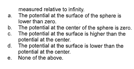 Solved 14. Which statement about the potential due to a | Chegg.com