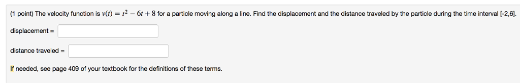 Solved The velocity function is v(t) = t^2 - 6t + 8 for a | Chegg.com