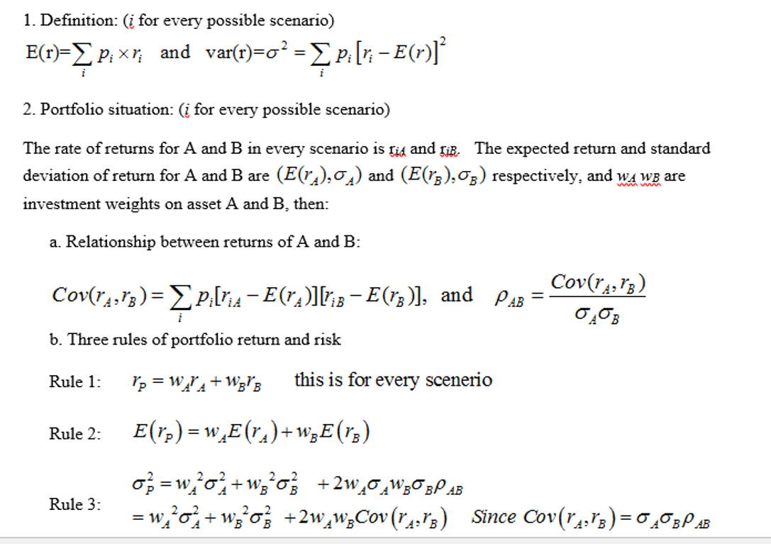 Solved Situation 1 - Good economy state, probability = 0.7, | Chegg.com