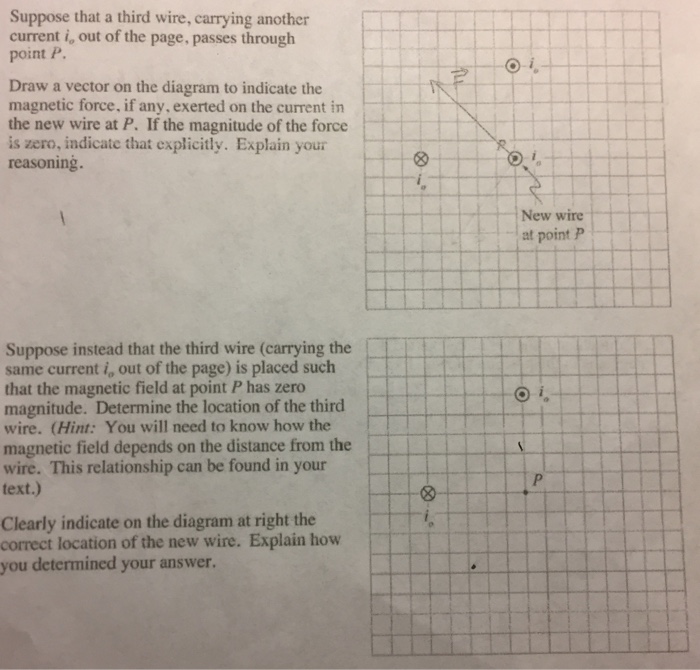 Solved Suppose that a third wire, carrying another current | Chegg.com
