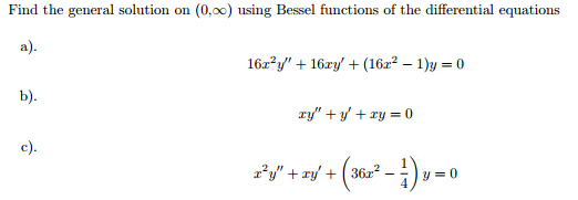 Solved Find the general solution on (0, infinity) using | Chegg.com