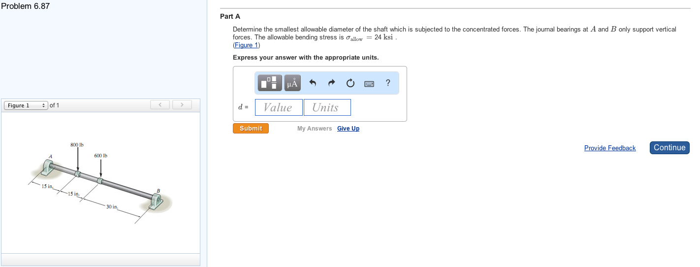 Solved Determine The Smallest Allowable Diameter Of The