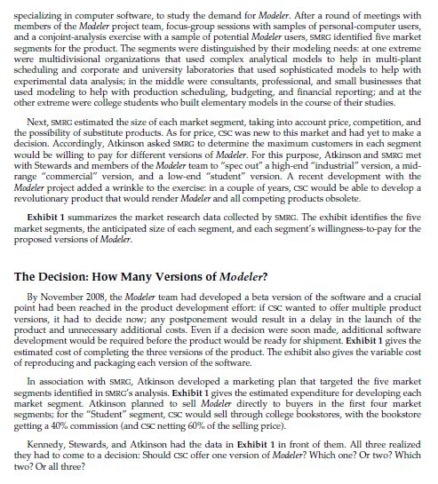 Solved Quesiton - If Cambridge Software Corporation offers | Chegg.com