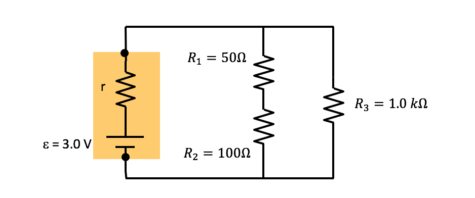 Solved Please show work 1. A) A non-ideal battery with | Chegg.com