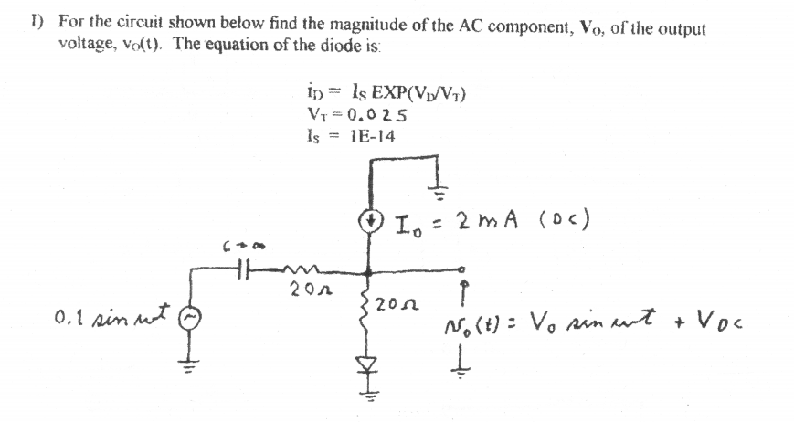 Solved For the circuit shown below find the magnitude of the | Chegg.com
