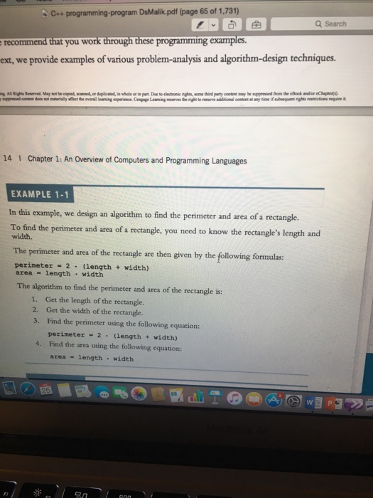 Solved In this example, we design an algorithm to find the | Chegg.com