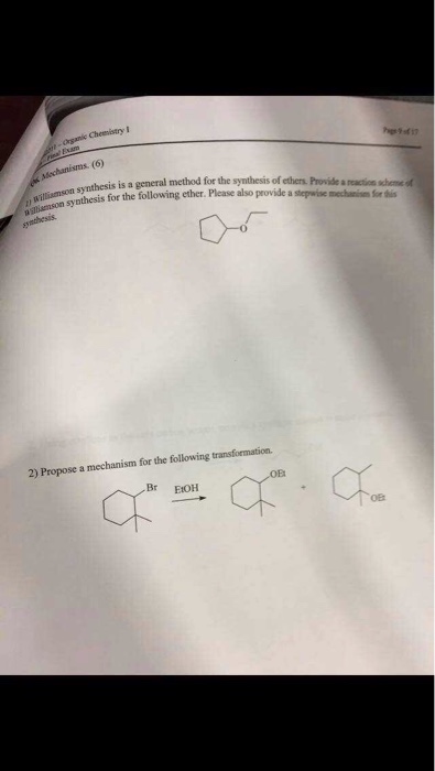 Solved Williamson synthesis is a general method for the | Chegg.com