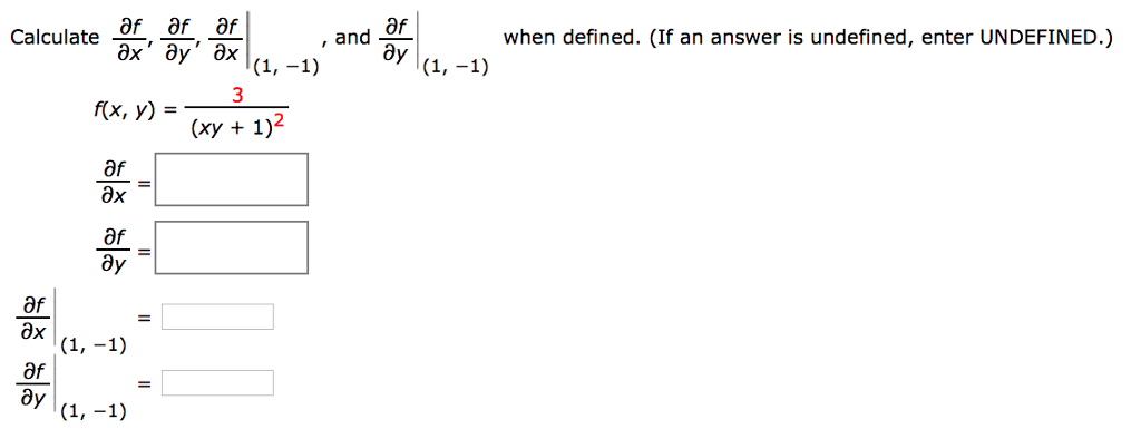Solved Calculate partial differential f/partial differential | Chegg.com